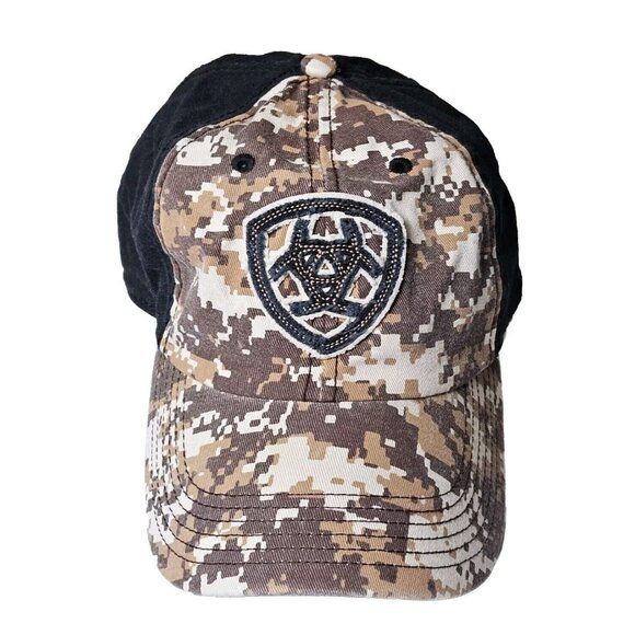 Ariat | Accessories | Ariat Mens Desert Digital Camo Shield Logo Adjustable Cap 0 Cotton | Poshmark